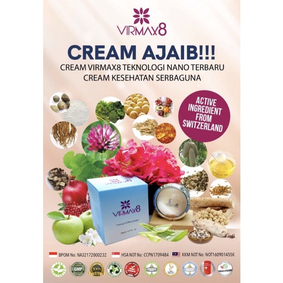 Jual Virmax8 / Cream ajaib ori / All in 1 cream / cream serbaguna ...
