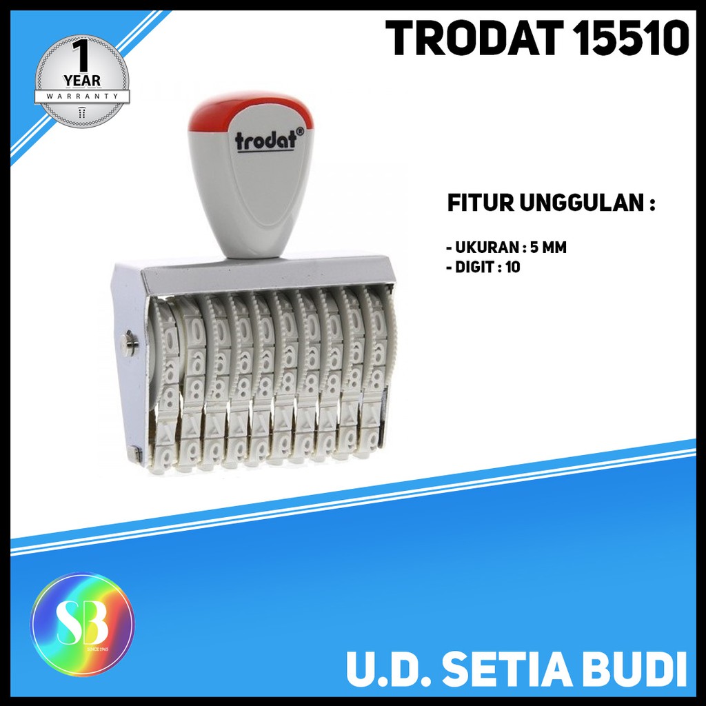 Jual Stempel Angka 5mm 10 Digit Trodat 15510 (Made in Austria) | Shopee ...