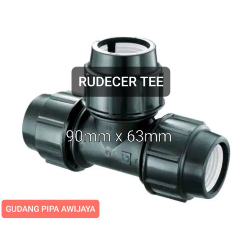 Jual AKSESORIS PIPA HDPE TEE 90MM X 63MM / FITTING PIPA HDPE TEE 90MM X 63MM / REDUCER TEE 90MM ...