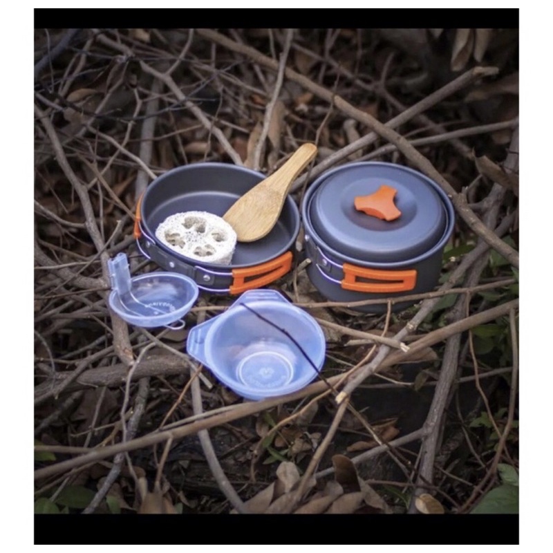 Jual ALAT MASAK PANCI KEMPING GUNUNG DS 200 CAMPING NESTING COOKING SET ...