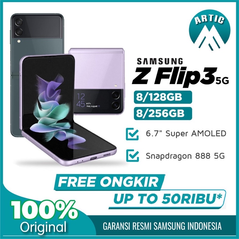 Jual Handphone Samsung Galaxy Z Flip 3 5G 256 GB RAM 8 ROM 256GB HP ...