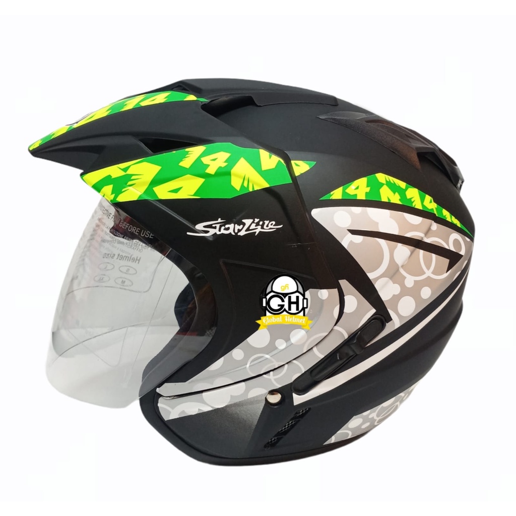 Jual Helm Motor SNI BXP Original 2 kaca (Double visor) Starlite ...