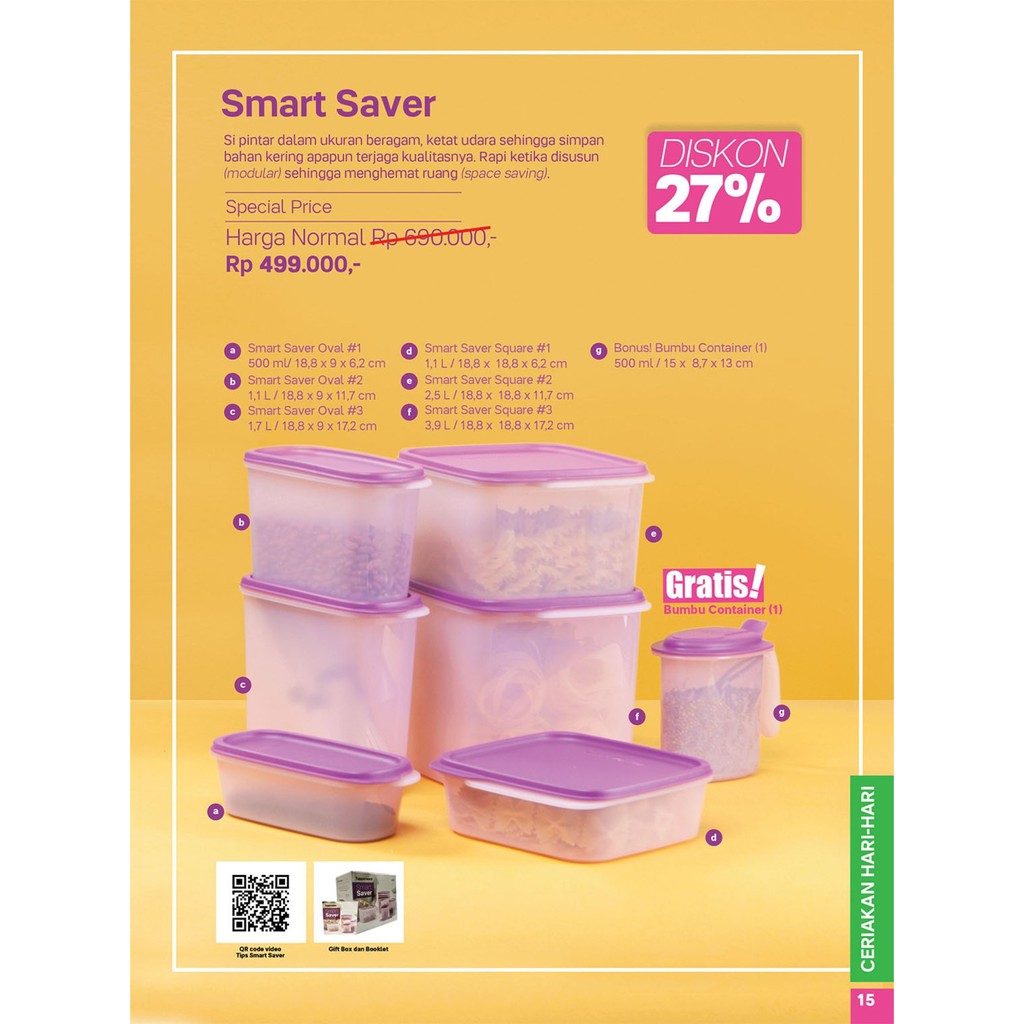 Jual Smart Saver Tupperware | Shopee Indonesia