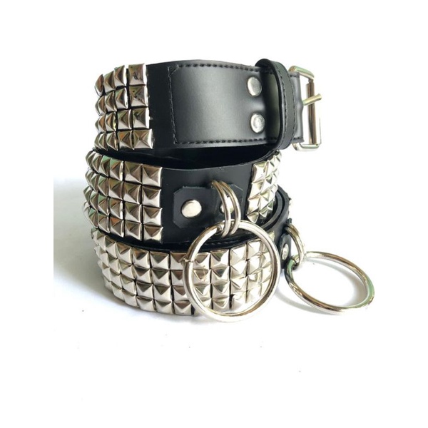 Jual belt sabuk kulit spike punk rock n roll Korea street wear stud ...