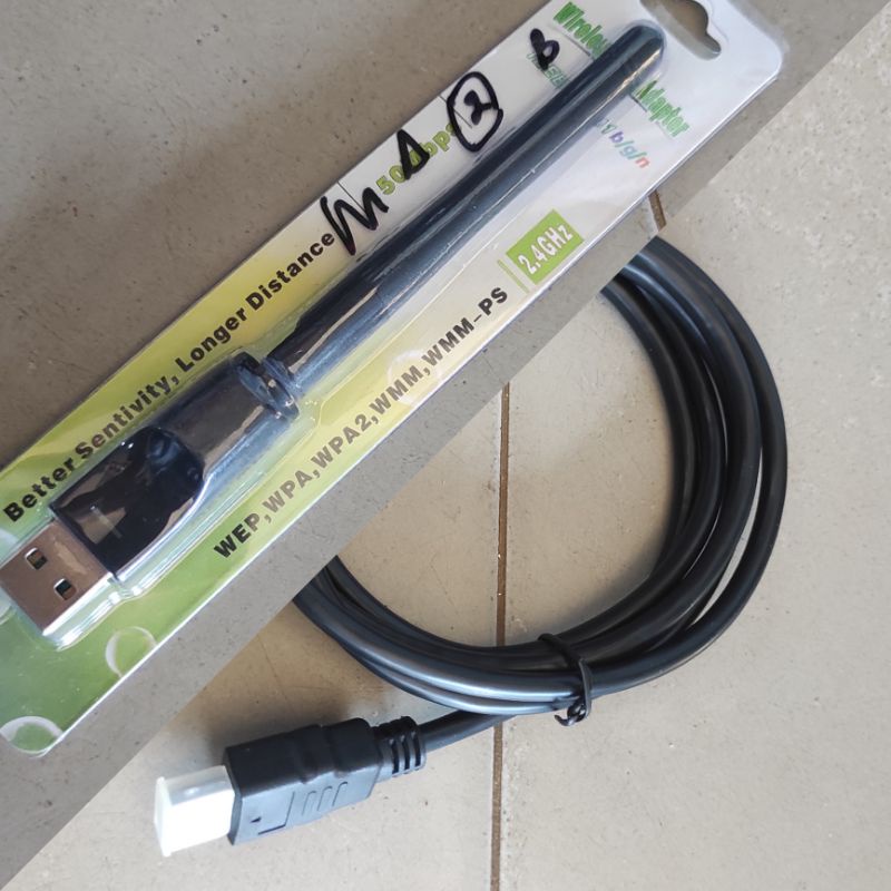 Jual Kabel HDMI dan Dongle wifi untuk set top box STB | Shopee Indonesia