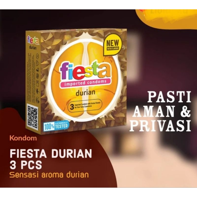Jual fiesta durian isi 3 kondom | Shopee Indonesia