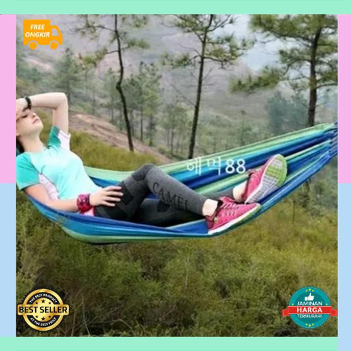 Jual COD Premium Hammock Kain Camping Gantung Ayun di Tiang Pohon ...