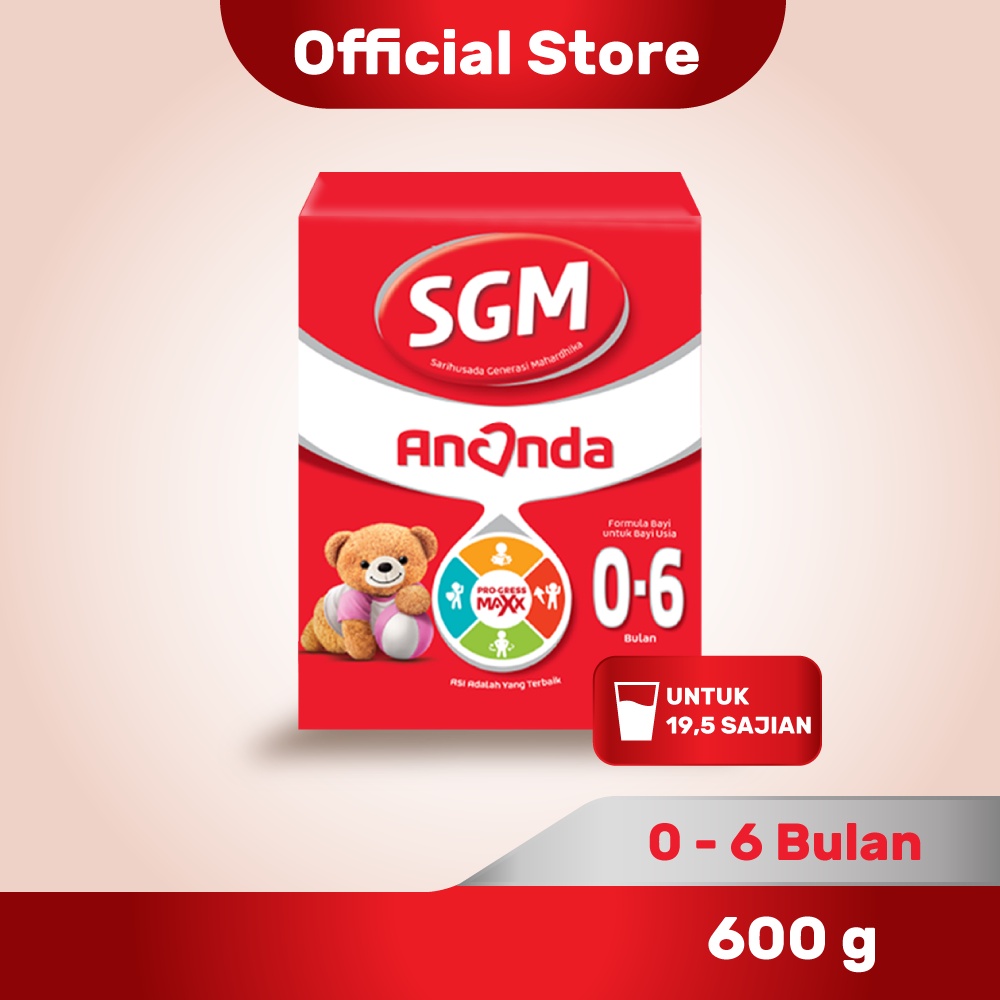 Jual SGM Ananda 1 Susu Formula Bayi Bubuk Untuk 0 - 6 Bulan 600 gr ...