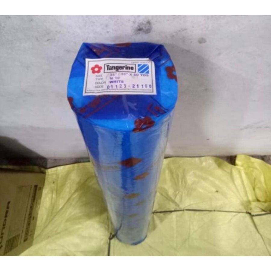 Jual Kain Keras Interlining Tangerine M10 Putih 35"/36" 60Y | Shopee ...