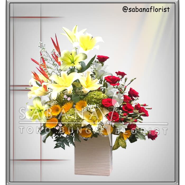 Jual Bunga Rangkaian Buket Meja Bunga Vas Bunga Fresh Bouquet Meja ...