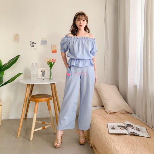 Jual MIMO - Keysa Sabrina Set | Setelan Wanita | One Set Knit Wanita ...