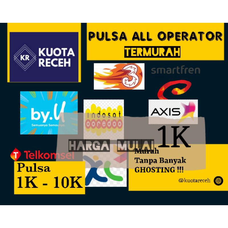 Jual Termurah | Pulsa All Operator (1K-10K) | Shopee Indonesia