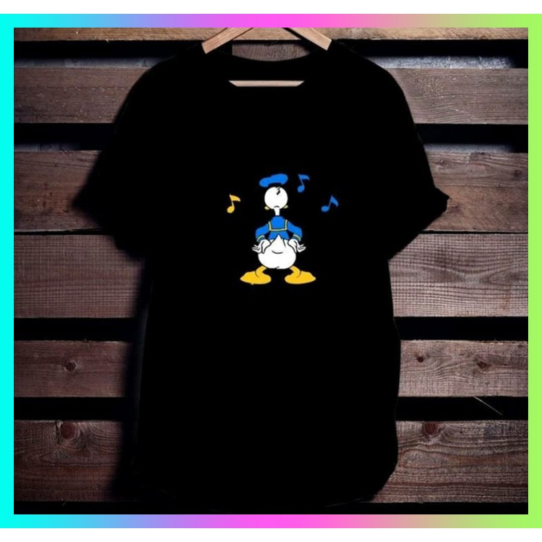 Jual DONALD DUCK BACK KAOS KATUN SUPER, BISA CUSTOM GAMBAR, TULISAN DAN ...