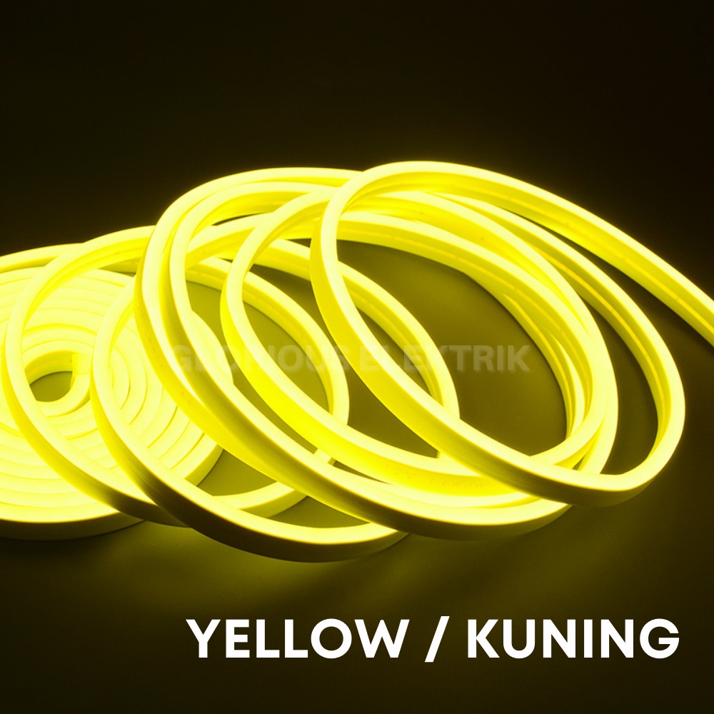 Jual Lampu LED Neon Flexible Selang 5 Meter DC 12V IP65 Waterproof ...