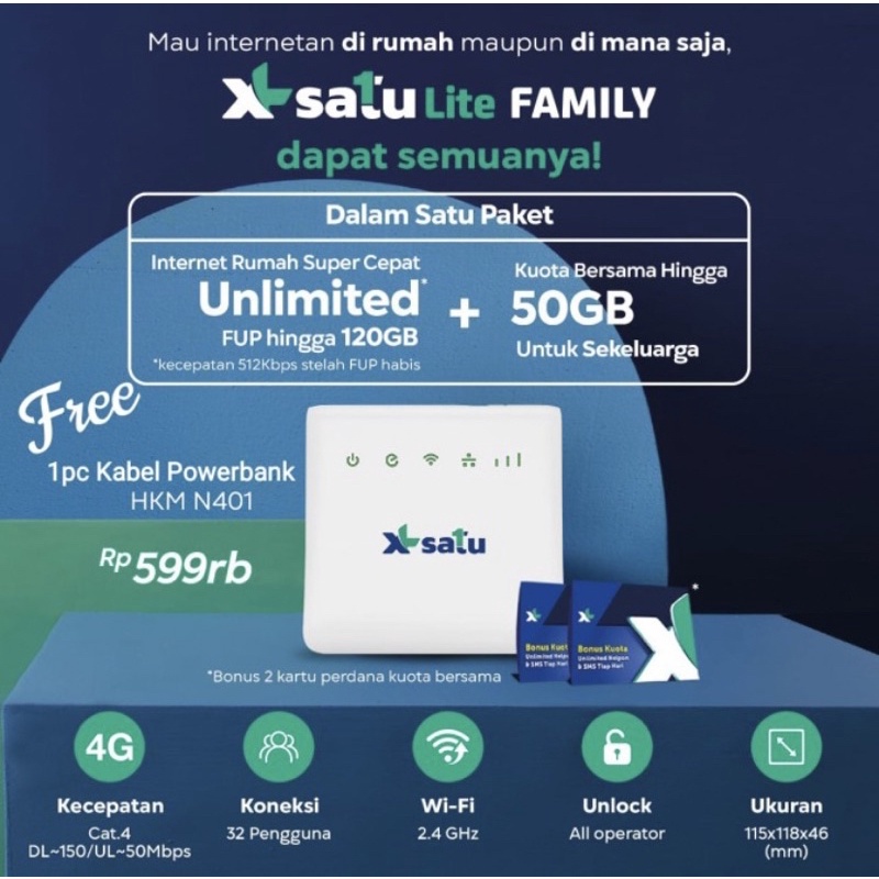 Jual Modem XL Satu HKM N401 Home Router XL HOME. | Shopee Indonesia