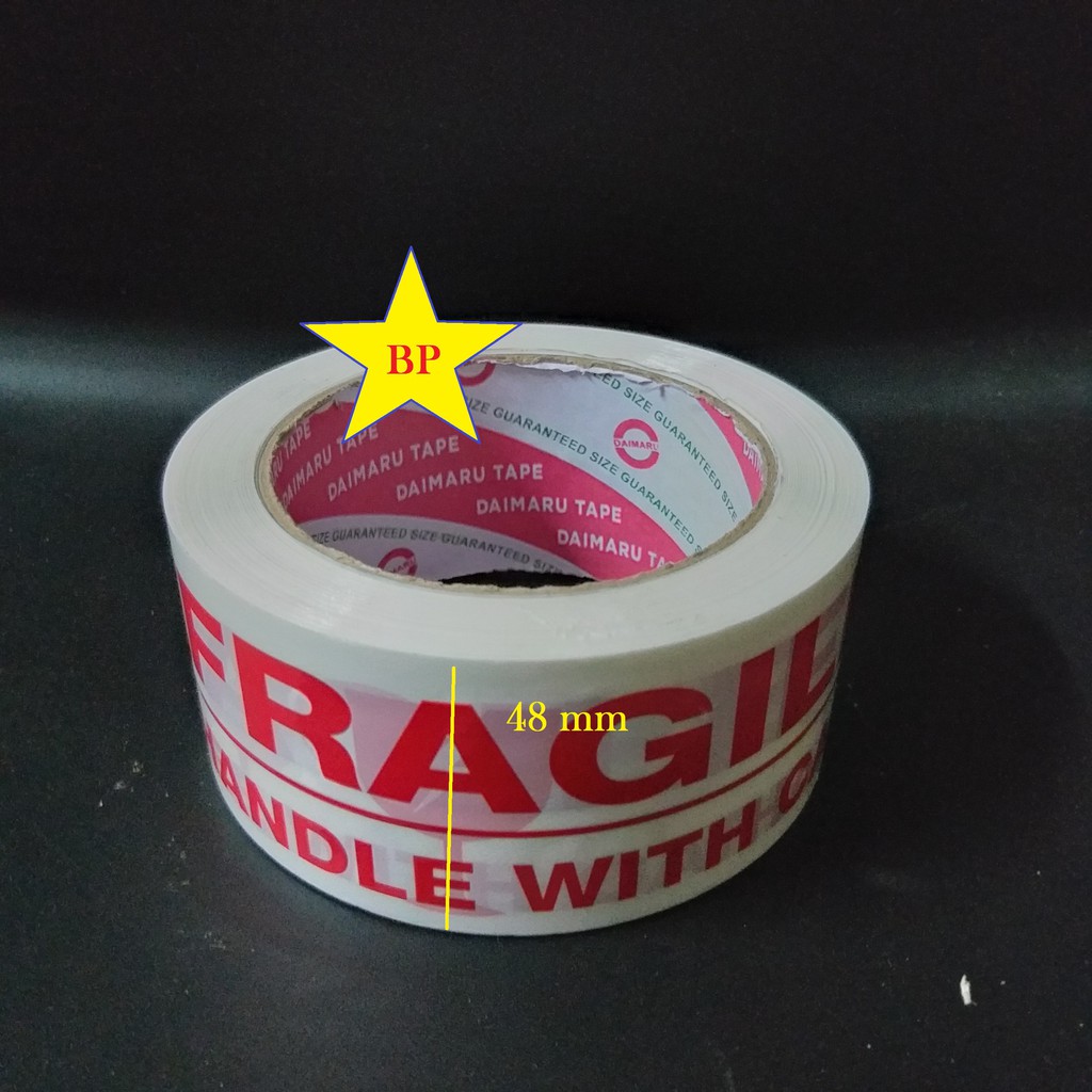 Jual Lakban FRAGILE Putih/ FRAGILE Putih 48 mm | Shopee Indonesia