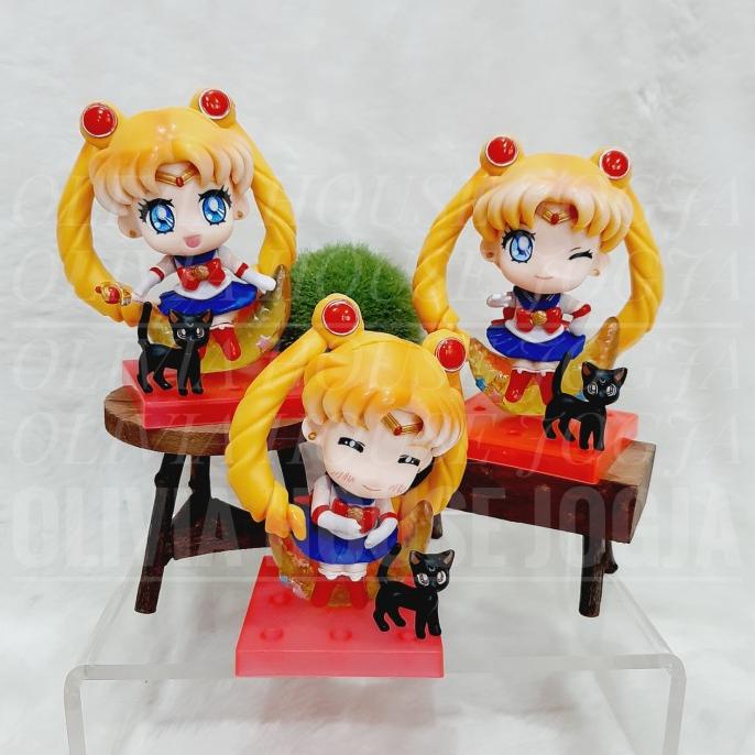 Jual Action Figure Sailormoon Usagi Chubby Bulan Cake Topper Sailormoon ...