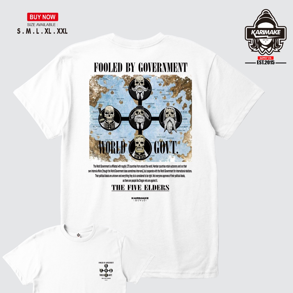 Jual TRIANGLE Kaos Baju Anime ONE PIECE WORLD GOVERNMENT THE FIVE ... Jual TRIANGLE Kaos Baju Anime ONE PIECE WORLD GOVERNMENT THE FIVE ...