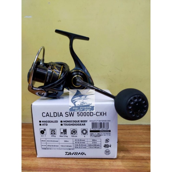 Jual REEL DAIWA CALDIA SW 5000D CXH NEW 2022 SALTWATER | Shopee Indonesia