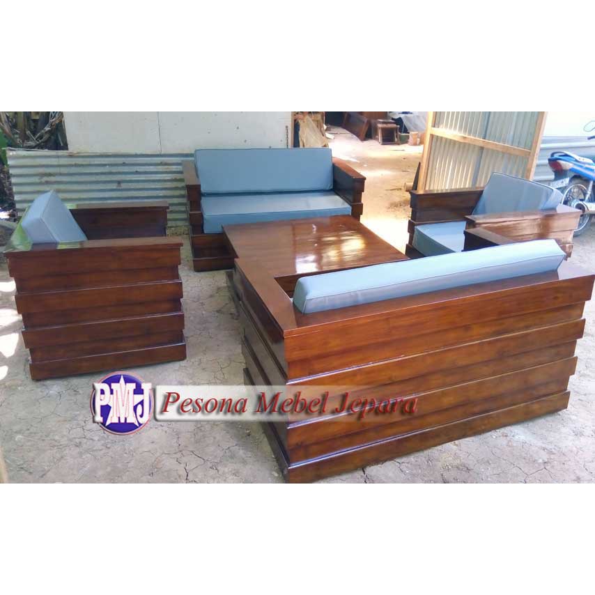 Jual Kursi Tamu Box Minimalis atau Kursi Tamu Minimalis Kayu Jati ...