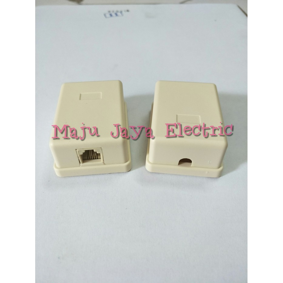 Jual Sambungan Kotak Terminal Roset Kabel Telepon 1 Lubang Box RJ11 RJ ...