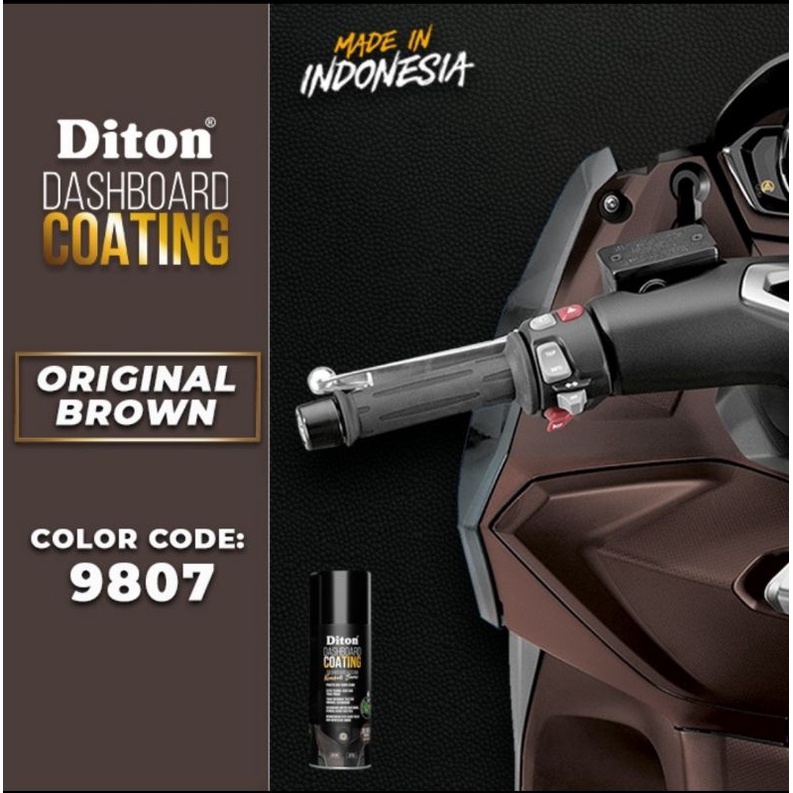 Jual DC 9807 Dashboard Coating Original Brown Diton Premium cat semprot ...
