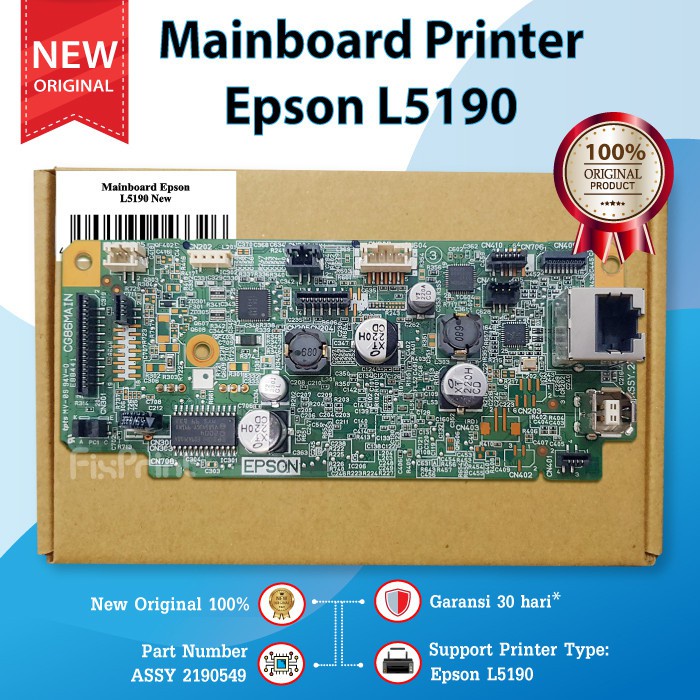 Jual Mainboard Printer Epson L5190 Motherboard L 5190 Logic Board Epson ...