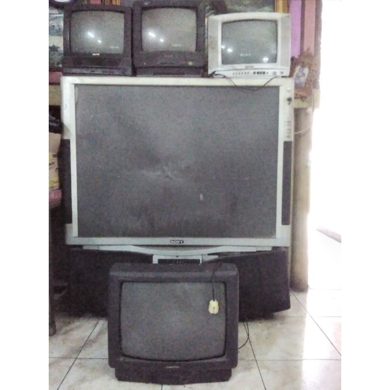 Jual TV Tabung 5 Units (Bekas / 1 Paket / Mati Total) | Shopee Indonesia
