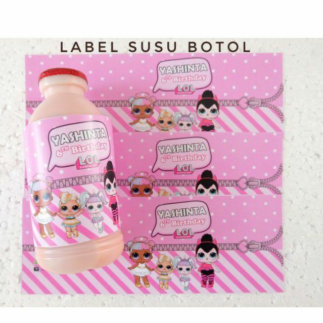 Jual PRINTABLE SUSU BOTOL / LABEL SUSU BOTOL / HIASAN DEKORASI ULANG ...