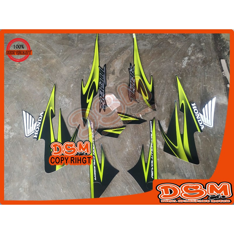 Jual STRIPING LIST STICKER HONDA TIGER REVO WARNA HIJAU STABILO ...