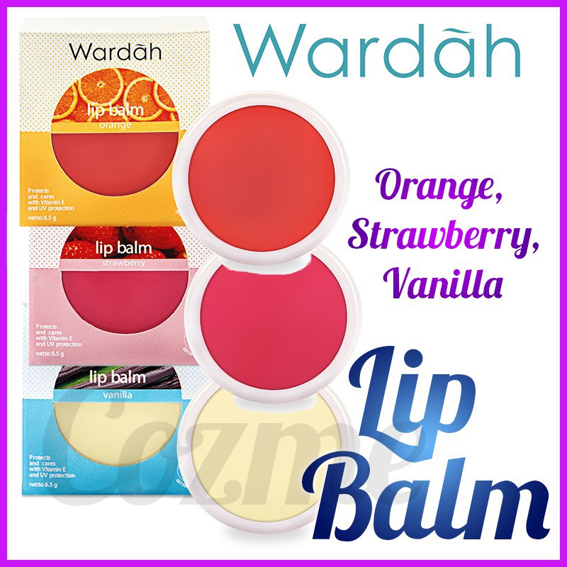 Jual Wardah Lip Balm Orange Strawberry Vanilla | Shopee Indonesia