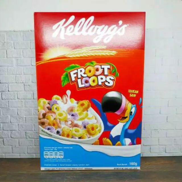 Jual KELLOGGS Corn Flakes Froot Loops/Strawberry/Banana/Rice/Frosties ...