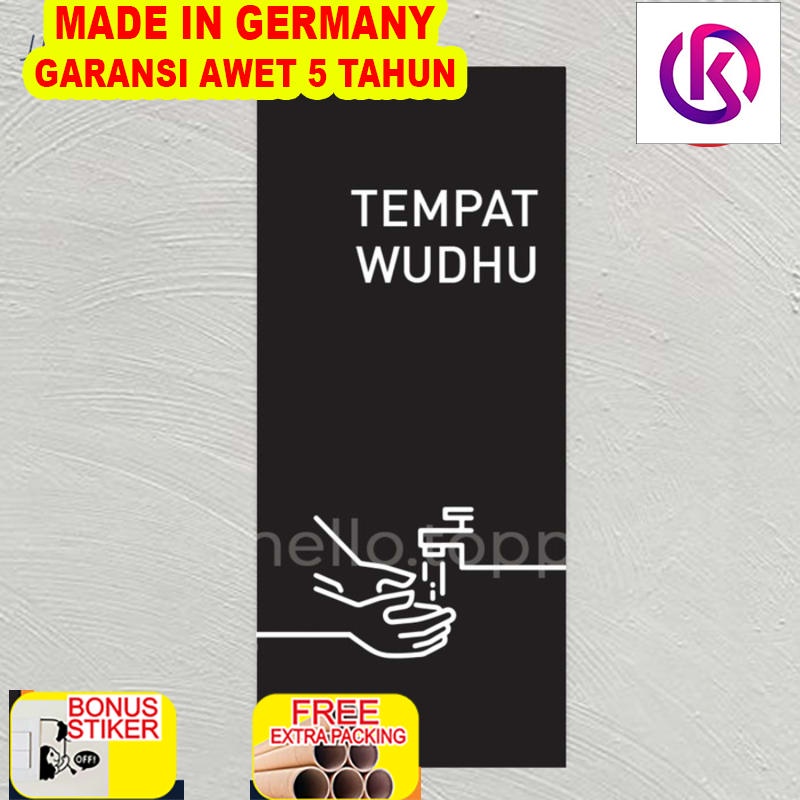 Jual Grosir Sign Label Akrilik Tempat Wudhu | Tempat Wudhu Acrylic ...