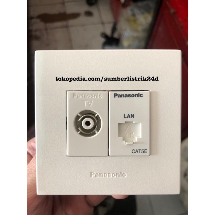 Jual Outlet Tv Data Cat5E Panasonic Style Out Let Lan Stop Kontak ...