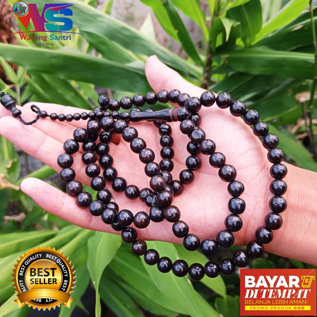 Jual Tasbih kaukah/tasbih kokka/tasbih kaokah Hitam ukuran paling besar ...