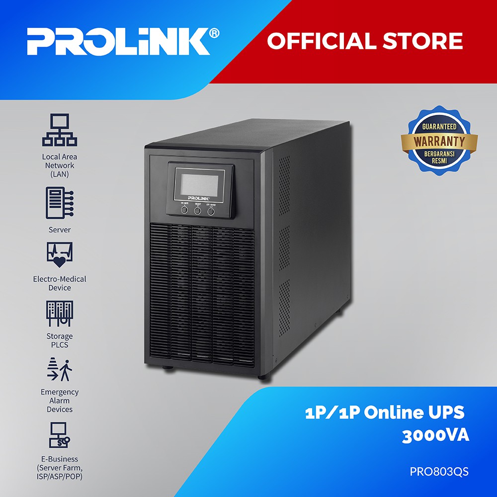 Jual Prolink Online UPS PRO803QS 3000VA 3000Watt Uninterruptible Power ...