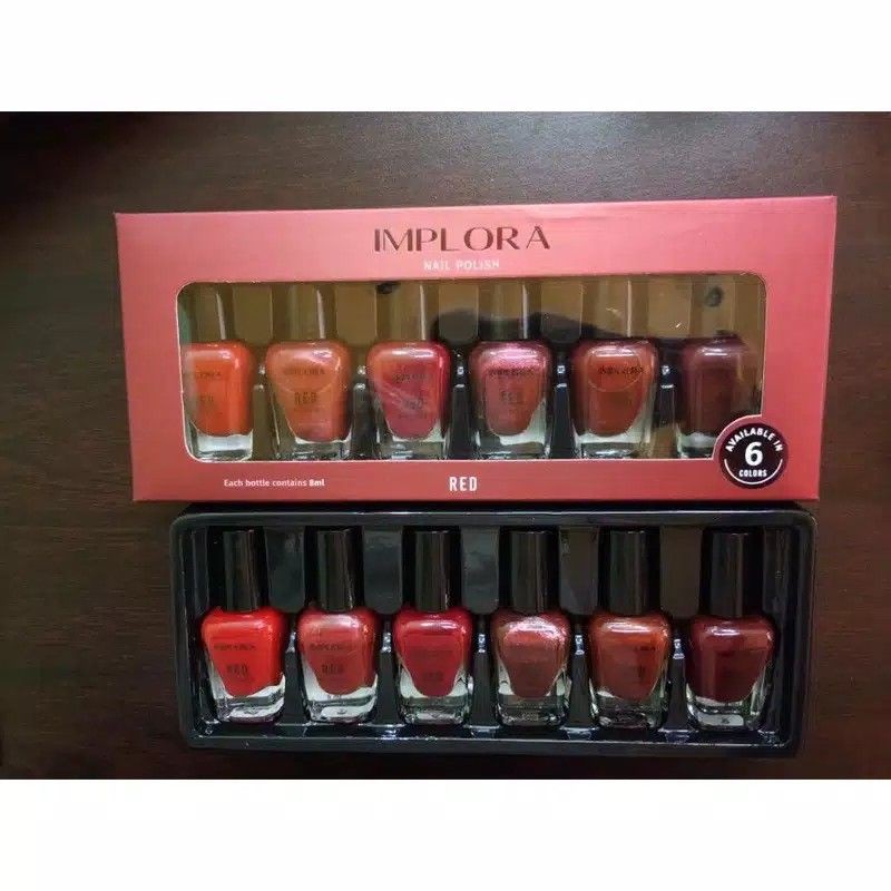 Jual Implora Nail Polish isi 6pcs (Kutek Warna Implora) | Shopee Indonesia