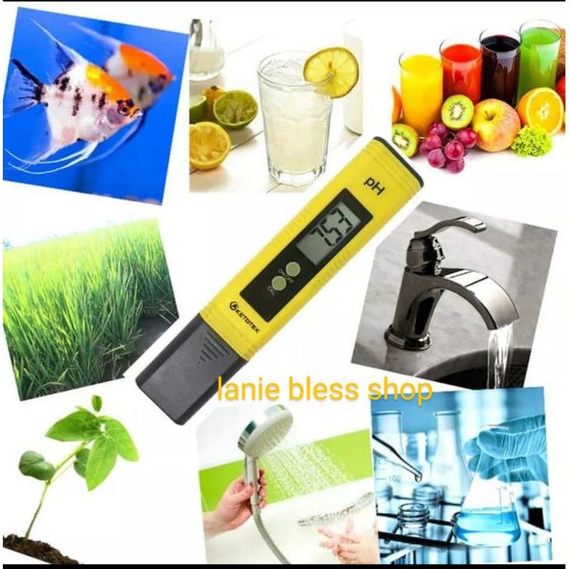 Jual PH meter digital kalibrasi otomatis akuarium hidroponik.test air ...