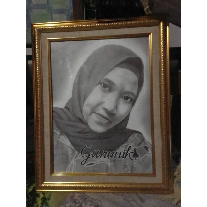 Jual Sketsa Wajah realis/Lukis pensil/ Kado unik/Lukisan realis/Hand ...