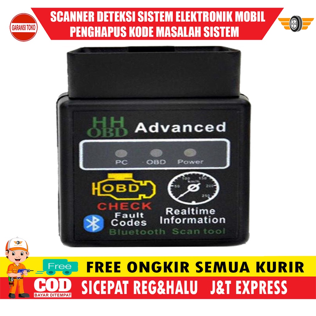 Jual ORIGINAL ELM327 Scanner Engine Mobil Scanner Pembaca Sistem ...