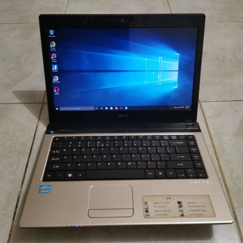 Jual Laptop Acer Aspire 4750/4739/4751 intel Cor i3 Ram 4GB/HDD 320GB ...