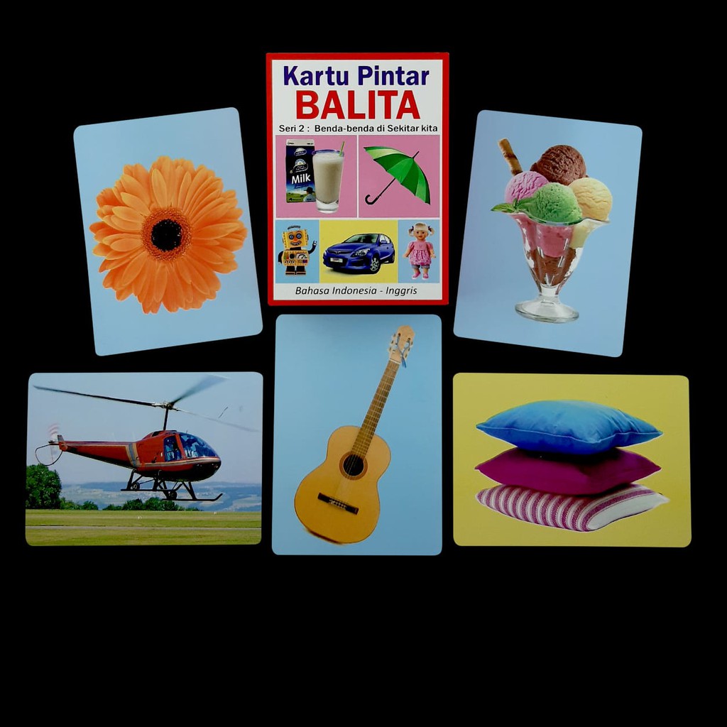 Jual Flashcard Kartu Pintar Balita Seri 2 Flash Card Kartu Bayi Benda ...