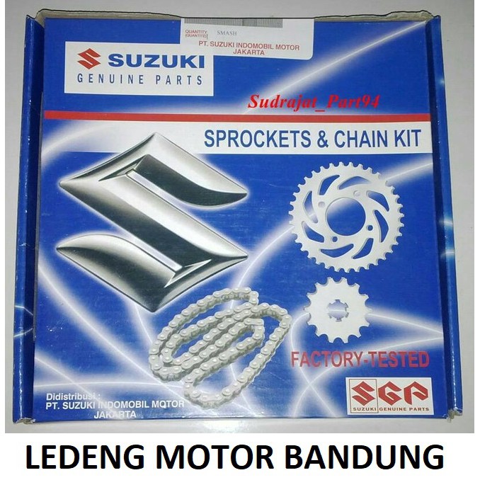 Jual Gear Set Smash Shogun 125 Rantai Komplit GirSet Depan Belakang ...