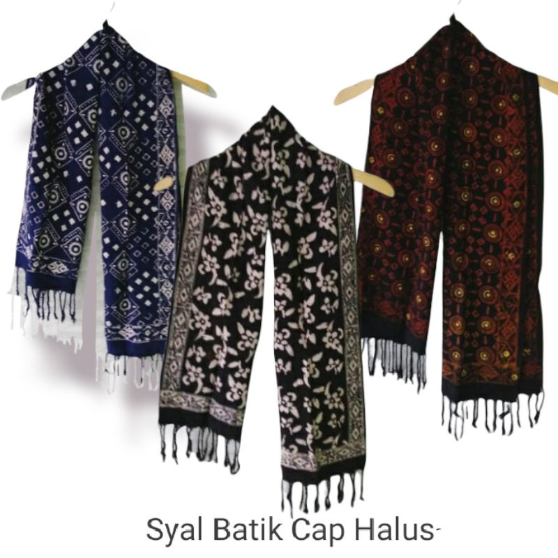 Jual SYAL BATIK CAP PREMIUM RUMBAI-SCARF LEHER | Shopee Indonesia