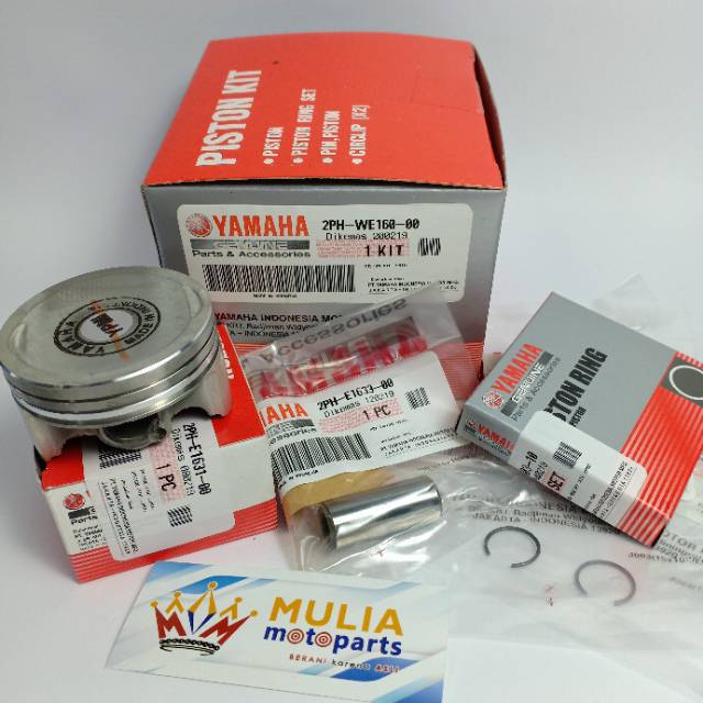 Jual PISTON KIT MIO M3 , SOUL GT 125 YGP 2PH WE160 00 / PISTON SEHER PAKET | Shopee Indonesia