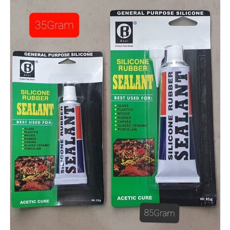Jual Lem Sealent Silicone Rubber Bening 70Gr BEST // Handsome Bening ...