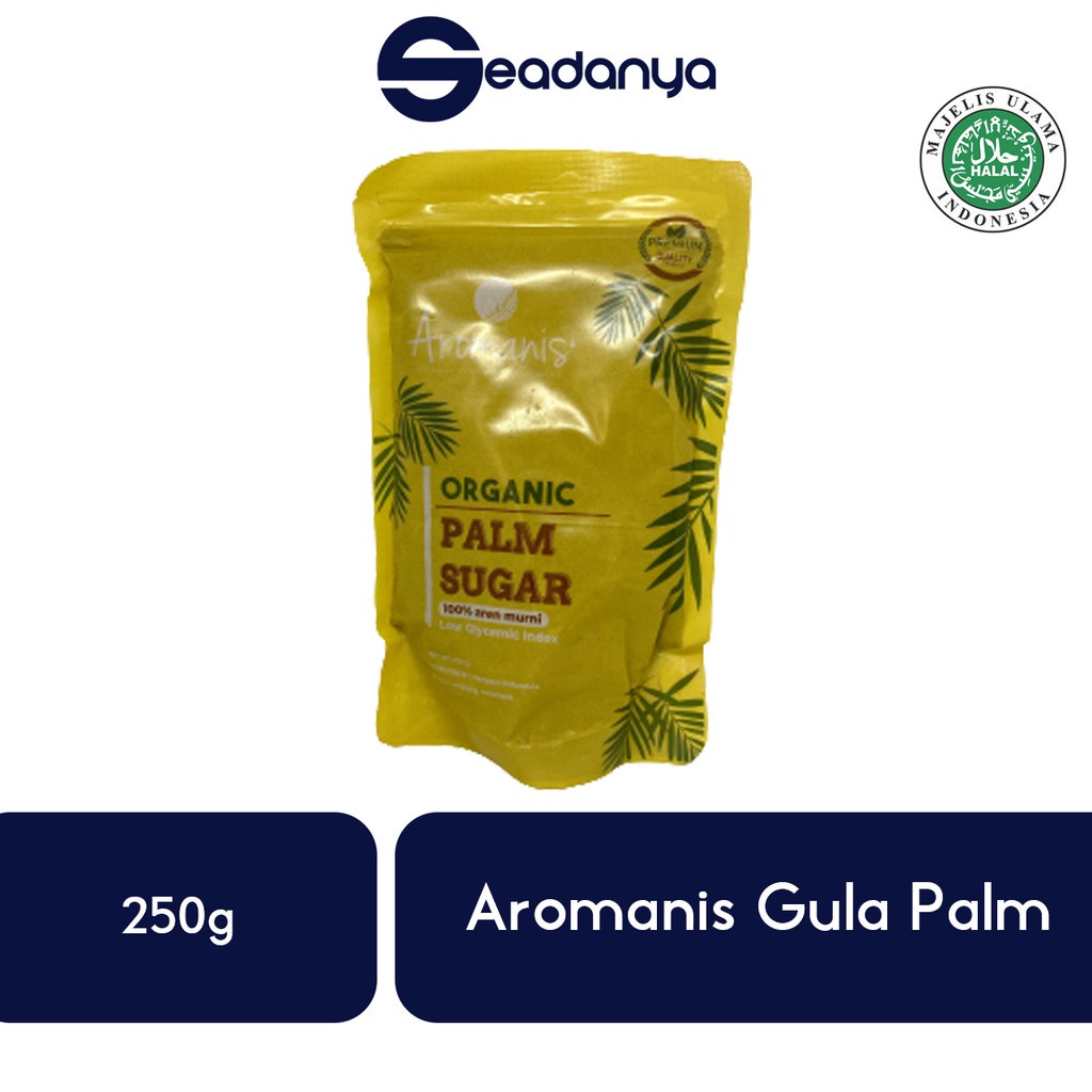 Jual Aromanis Organic Palm Sugar 100% Gula Aren Murni 250Gram Halal MUI ...