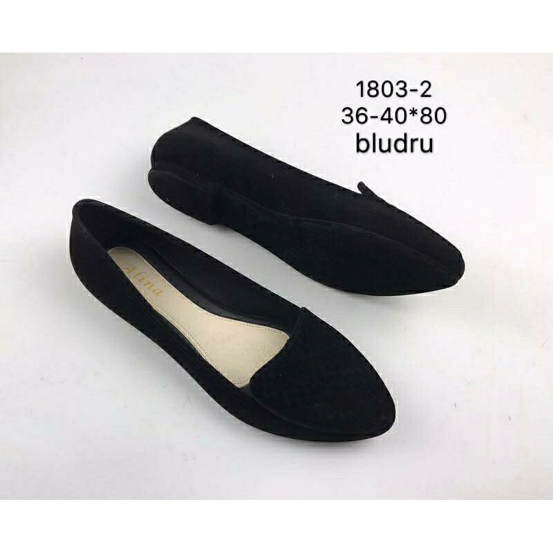 Jual SEPATU KERJA KULIAH FLAT BALET SHOES KARET BLUDRU ALINA BEKRO 1803 ...