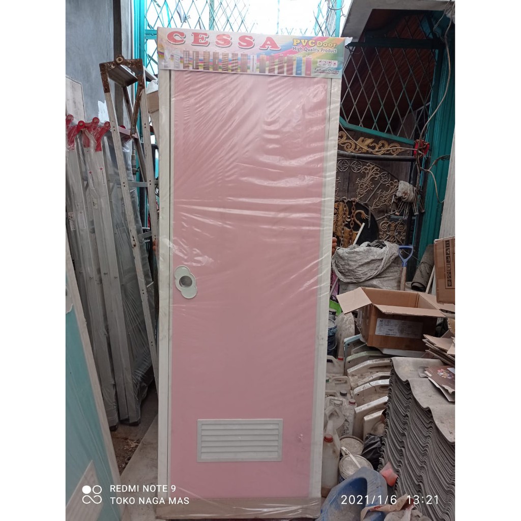 Jual PINTU PVC KAMAR MANDI 195x70 set plus slot dan tarikan | Shopee ...