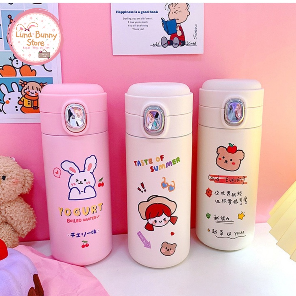 Jual Cute Drink Water Bottle Tumblr / Botol Minum Termos Stainless ...